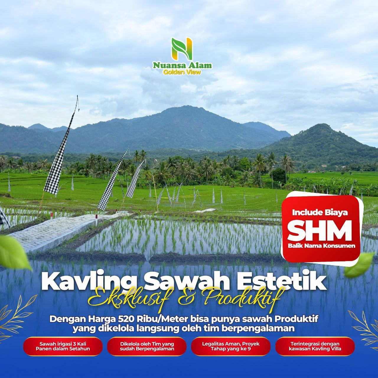 Sawah Nuansa Alam Golden View - The Hanjawong Villas